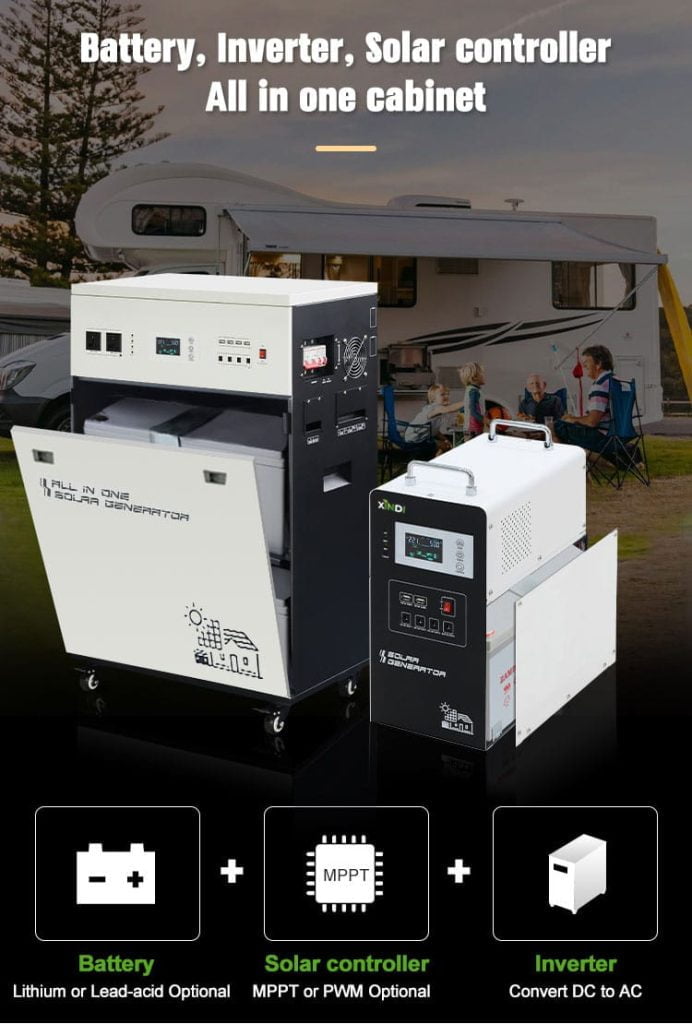 Off Grid Solar System ESS Solar Inverter With Battery 300va 500va 1Kva ...